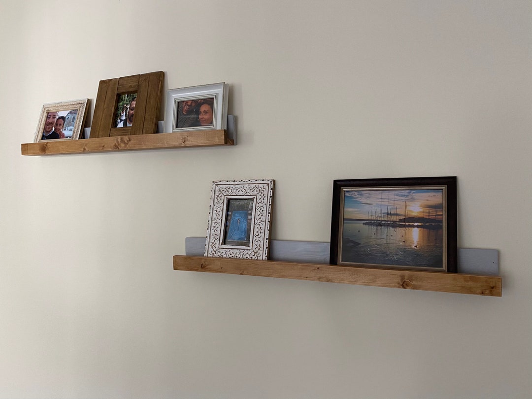 A Pair of 90cm Picture Ledges, Photo Shelf, Picture Shelf, Floating ...
