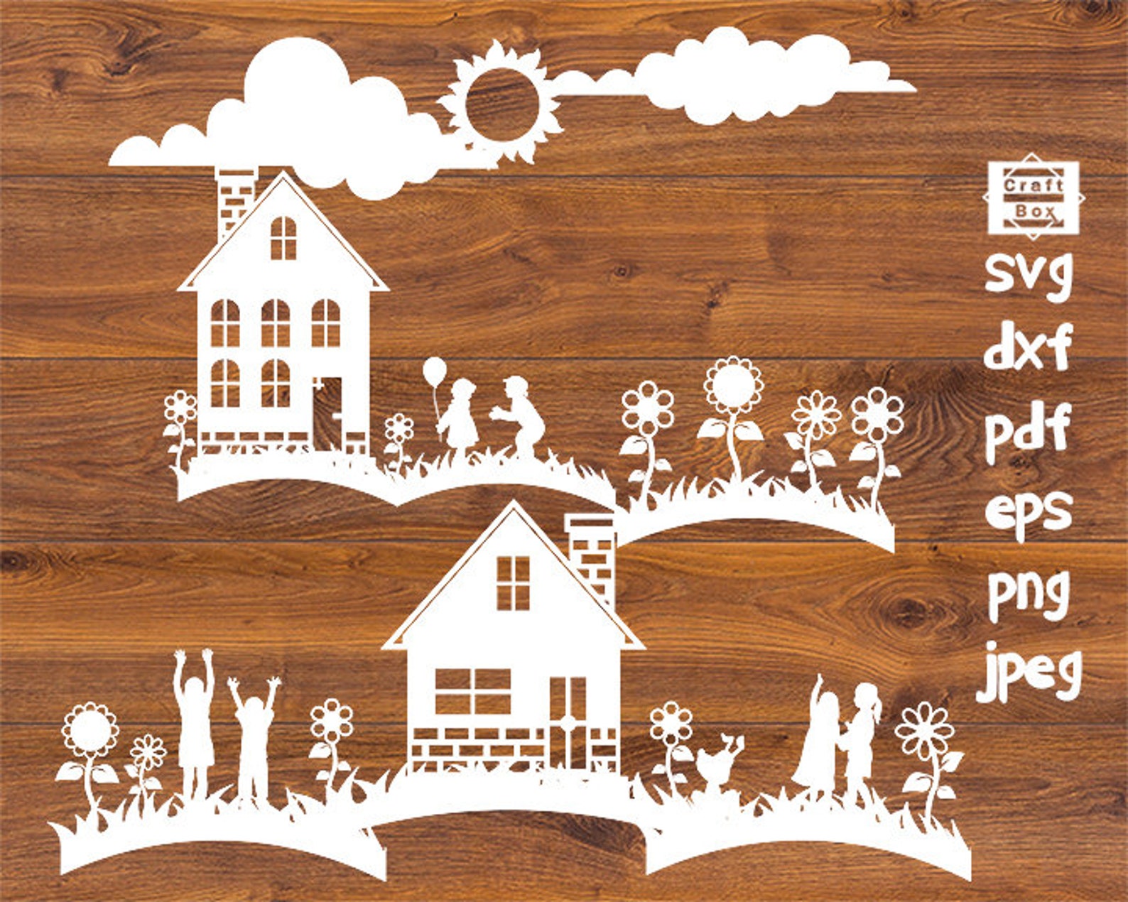 Summer scenes svg scenes svg cricut scenes svg landscape | Etsy