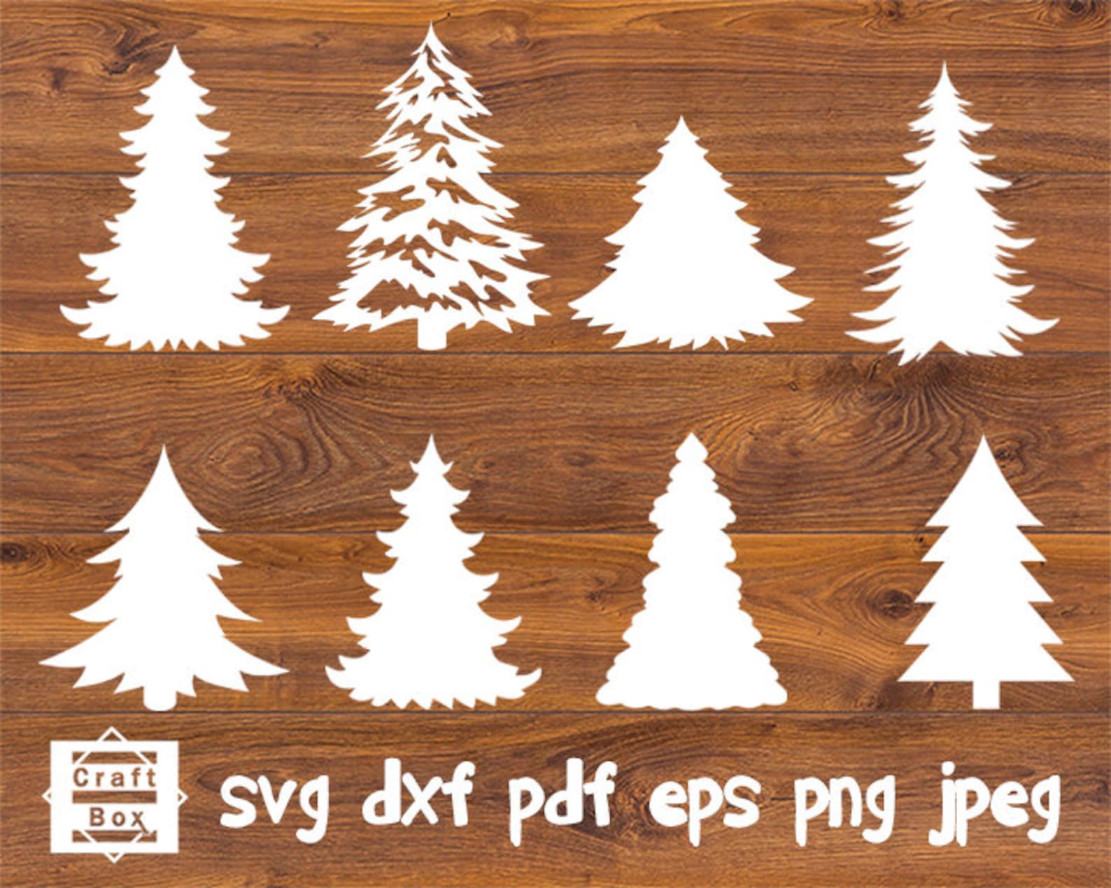 Tannenbaum svg Tannen svg Baum svg Baumschablone | Etsy