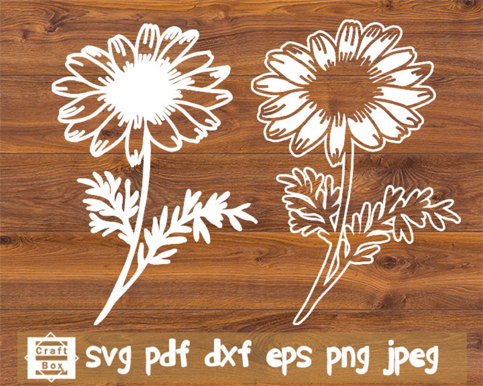 Daisies Silhouette Daisies Template Daisies Cut Files | Etsy