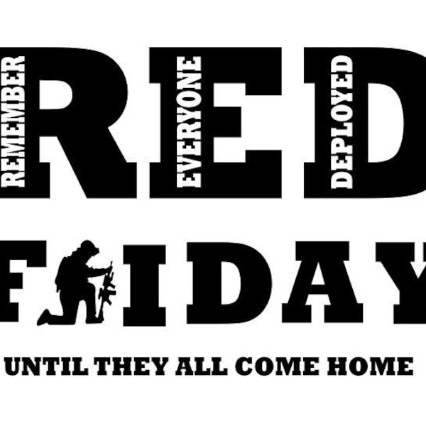 Red Friday Svg - Etsy