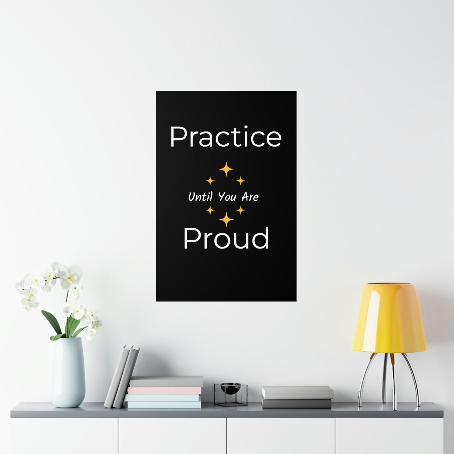 Practice Until You Are Proud Poster - Etsy
