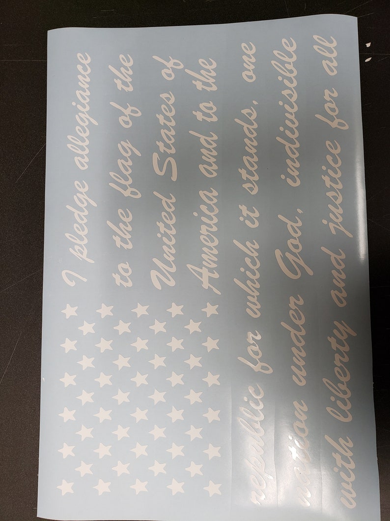 Pledge of Allegiance Flag - Etsy