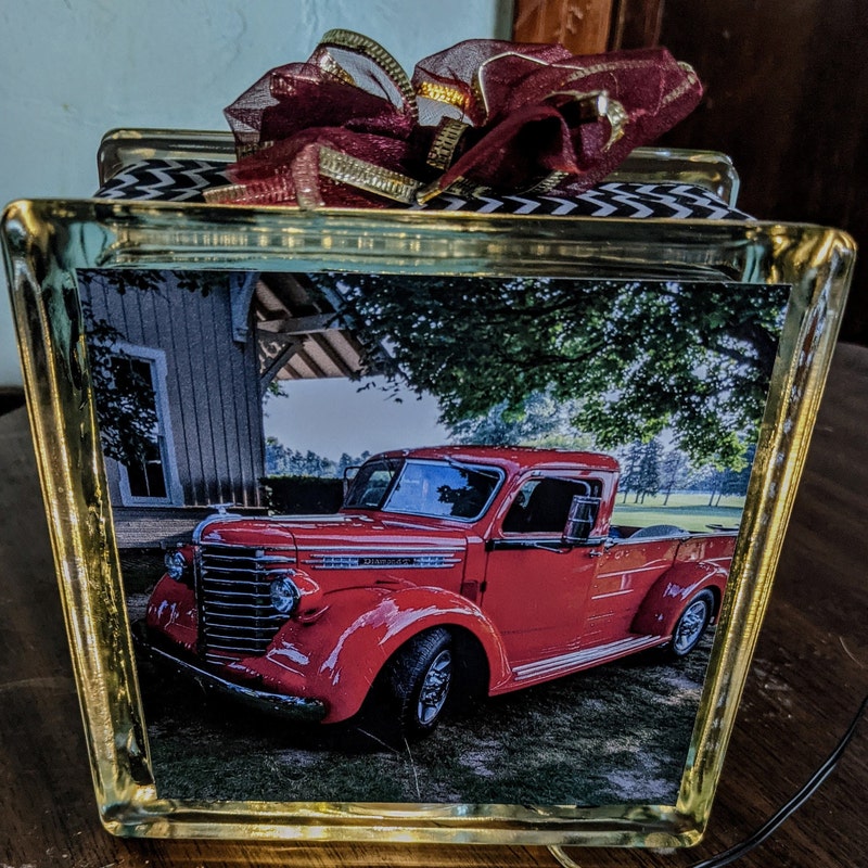 Lighted Glass Block - Etsy