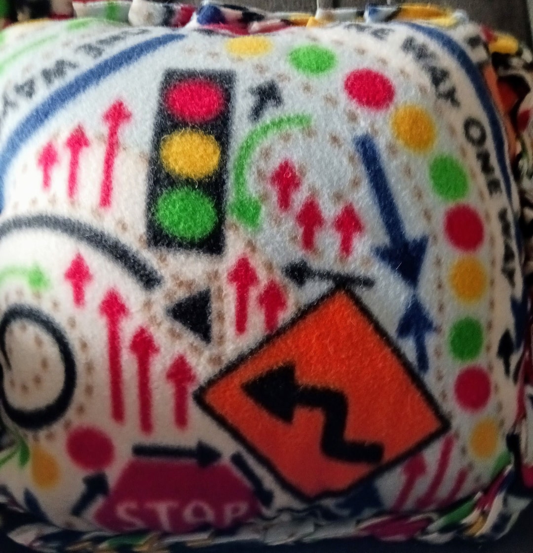 No Tie/no Knot/ No Sew Signs Fleece Pillow - Etsy