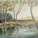 John Sutton british B .1935 'norfolk Broadlands' Original Landscape Oil ...