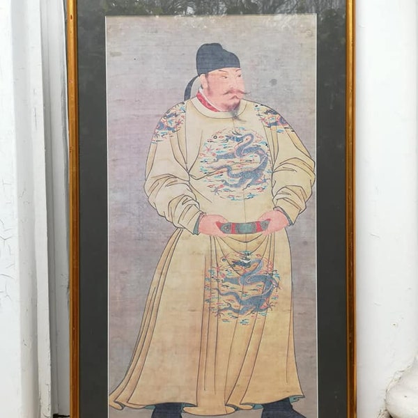 Chinese Emperor Scroll Painting - Etsy