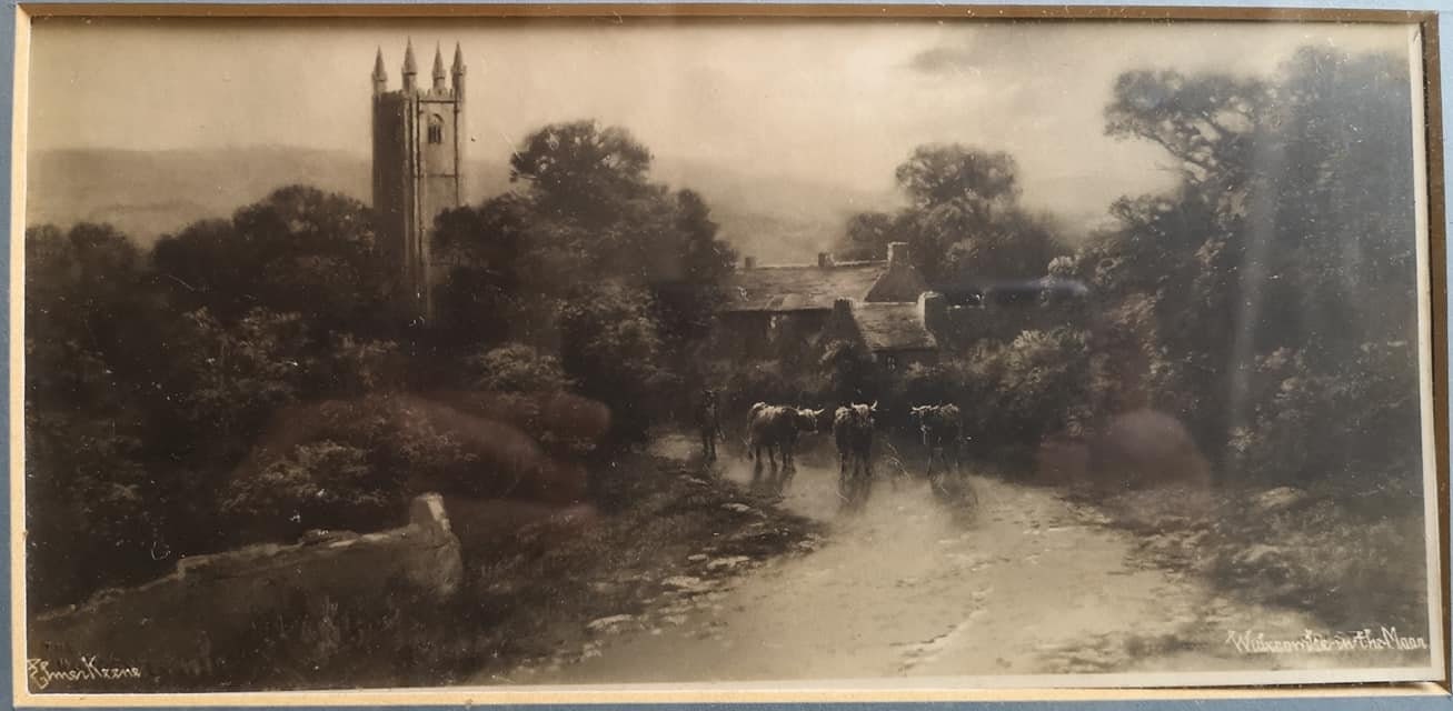 Elmer Keene 1853-1929 Widecombe-in-the-moor Antique Lithograph Circa ...