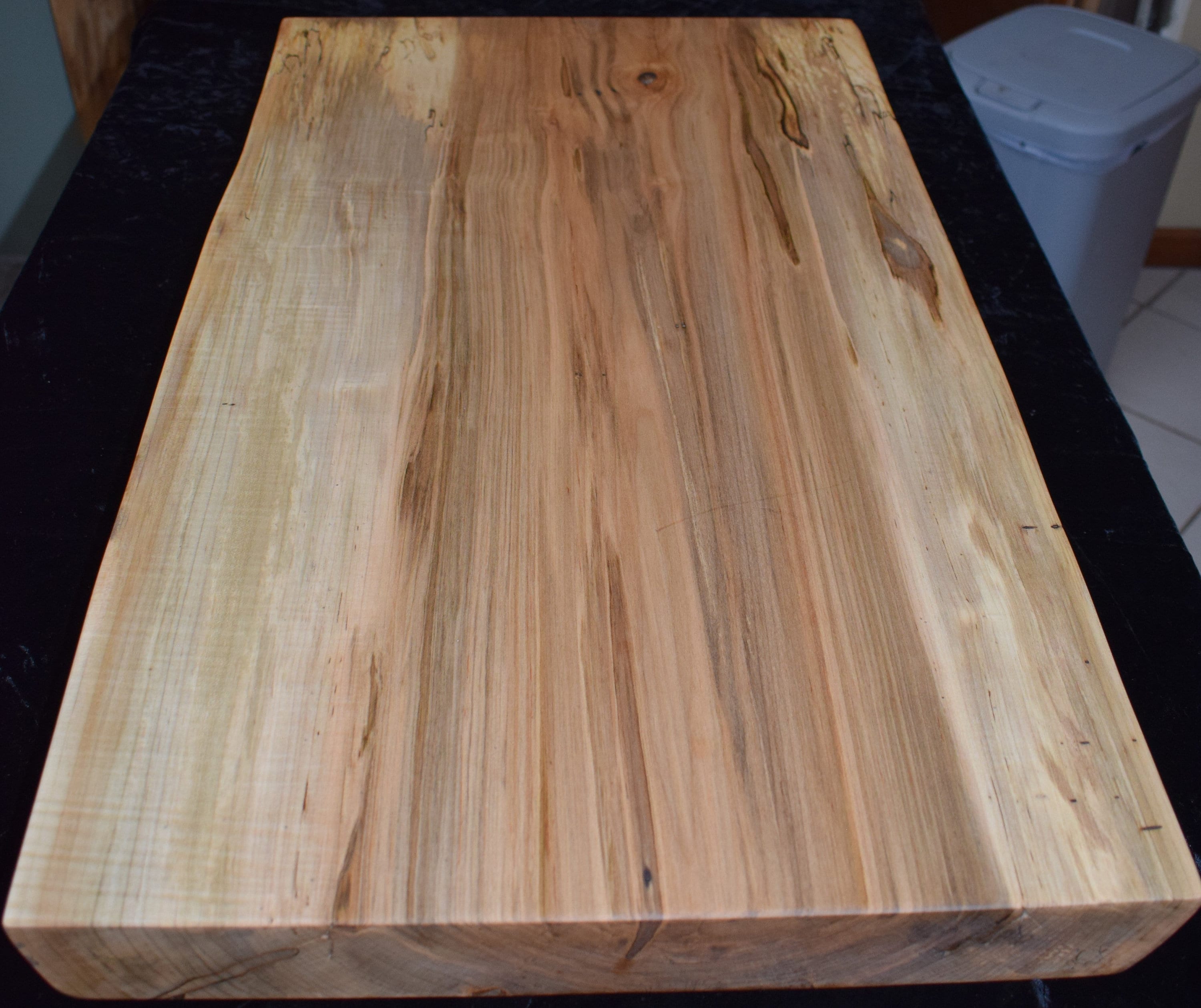 Curly Double Live Edge Ambrosia Maple Slab. Finished & Project Ready to ...