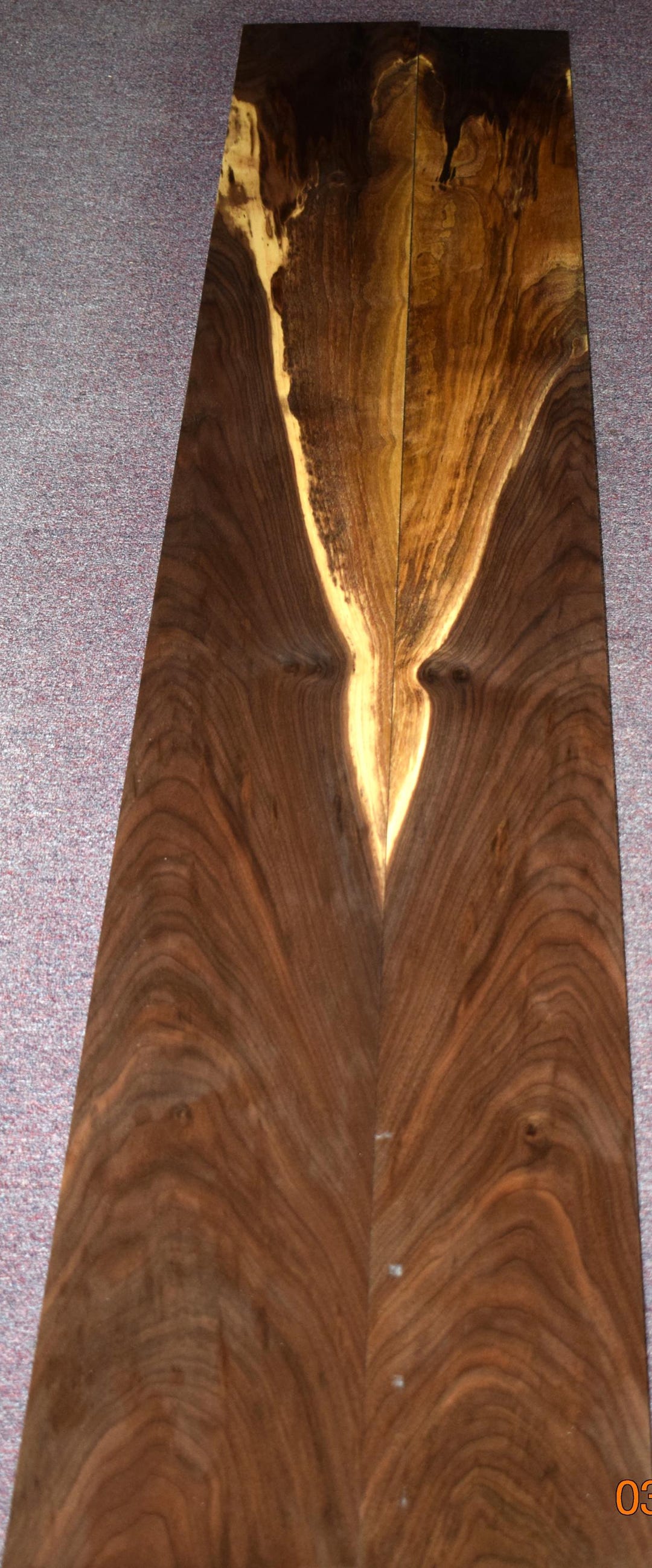 WALNUT BEAUTIFUL, Book Matched Pair of Walnut Slabs. This is an ...