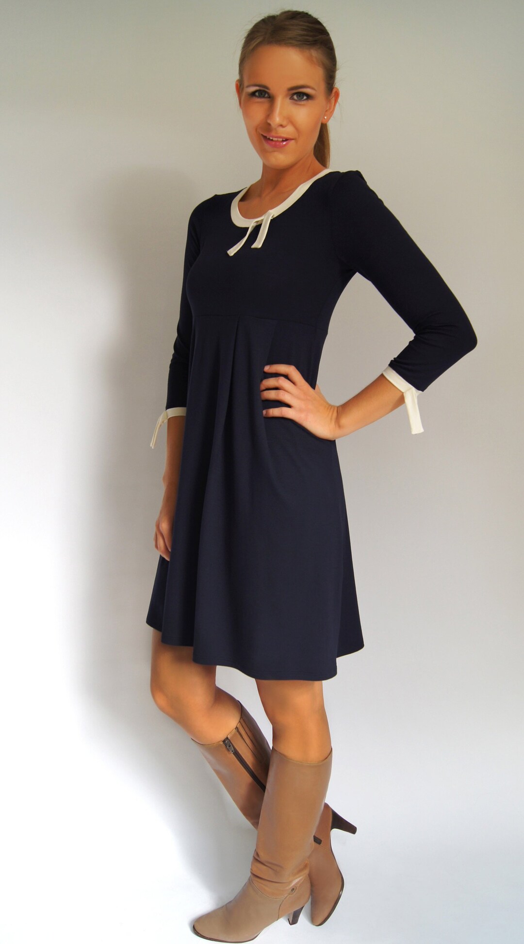 Kleid DUFFY dress personalized for her womens clothing nachtblau ...