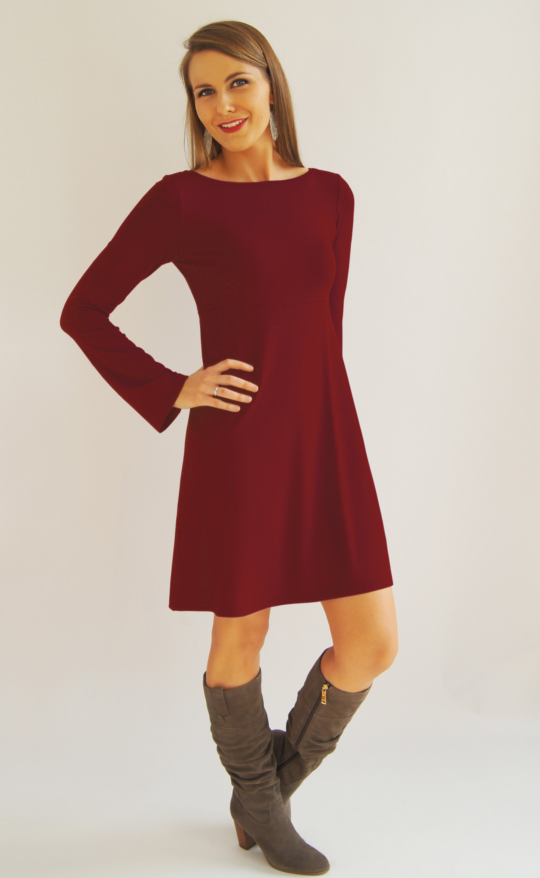 Feen und helden Kleid AVA Bohemian Style grün figurgünstige - Etsy.de
