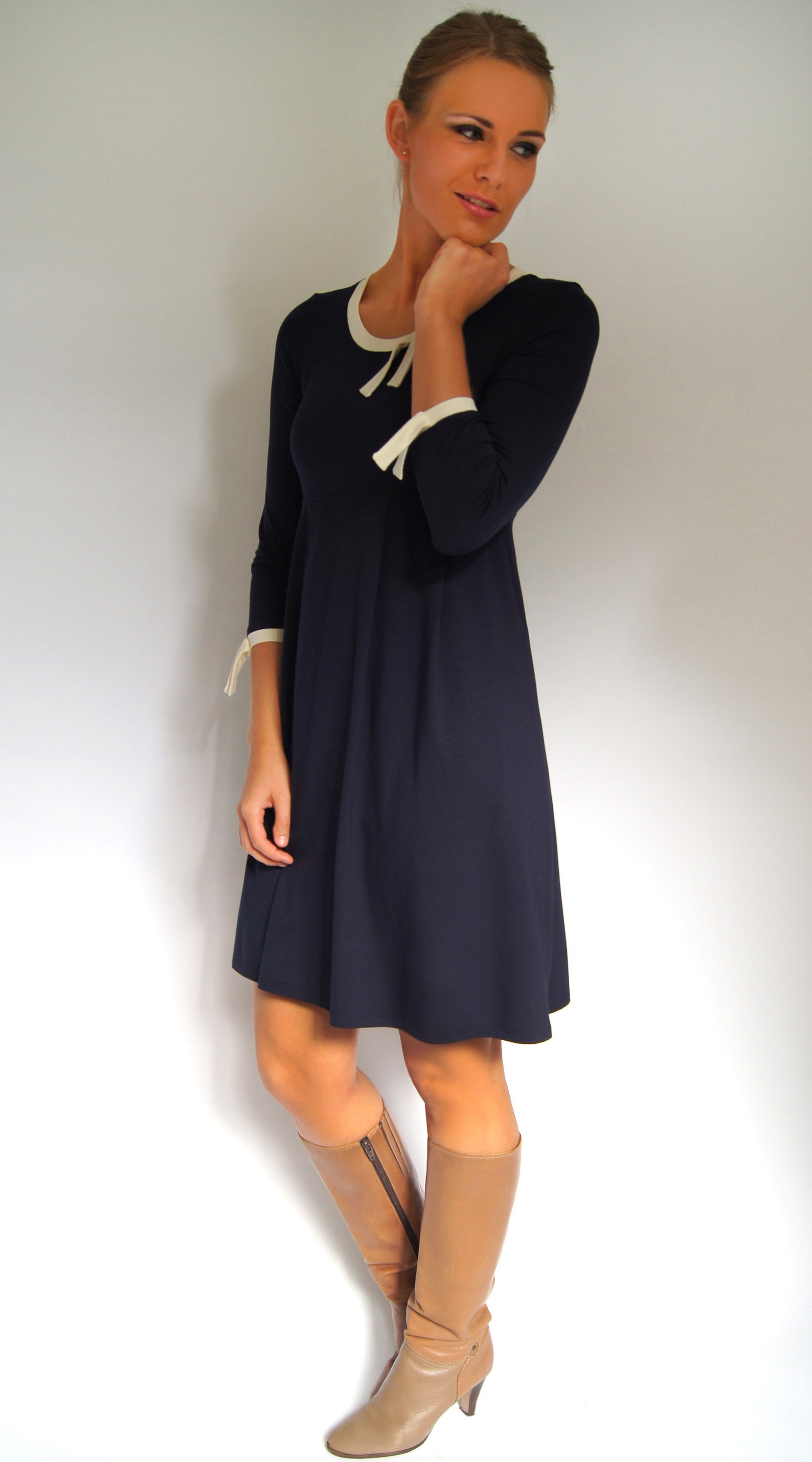 Kleid DUFFY dress personalized for her womens clothing nachtblau ...