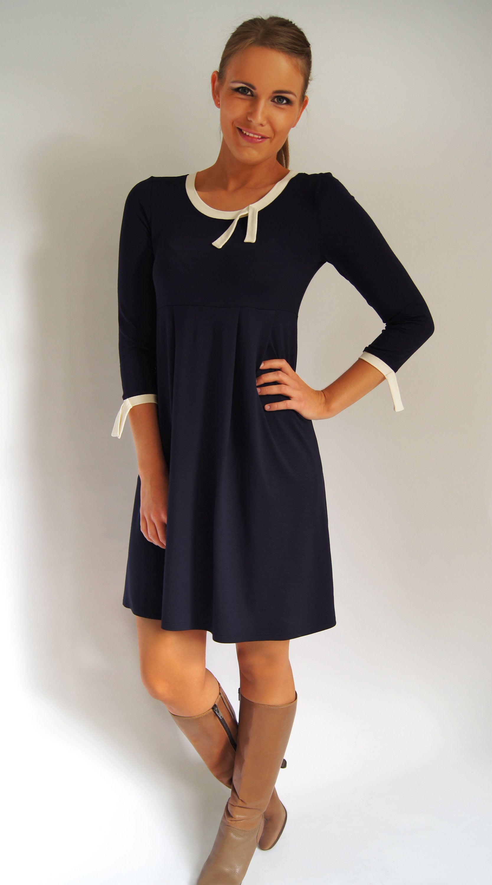 Kleid DUFFY dress personalized for her womens clothing nachtblau ...