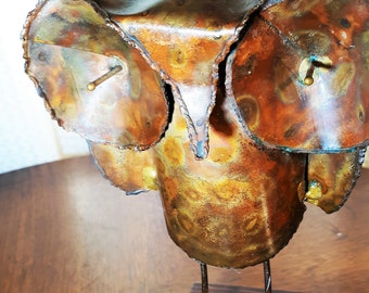Copper Owl Sculpture - Etsy