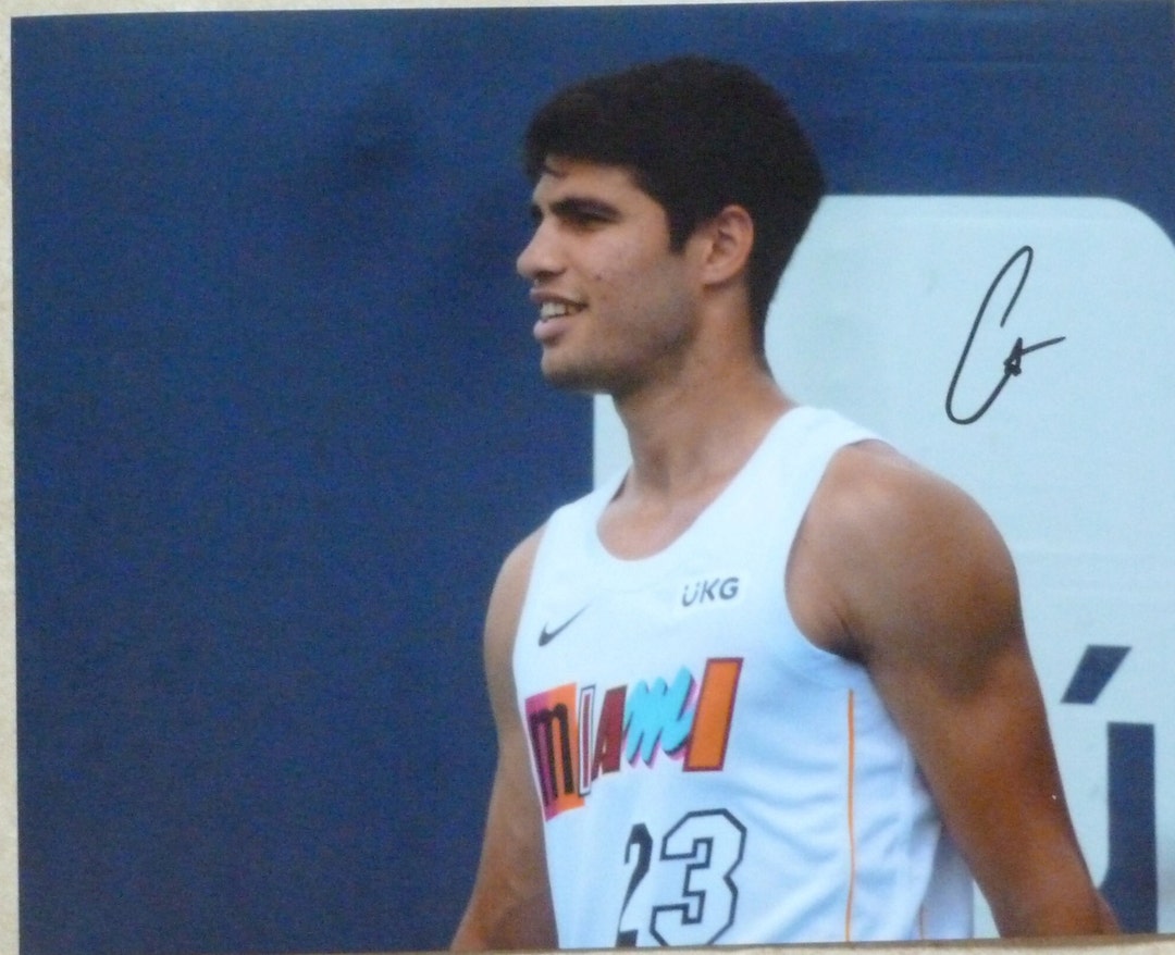 CARLOS ALCARAZ Autographed 8X10 Color Photo From Miami Open - Etsy