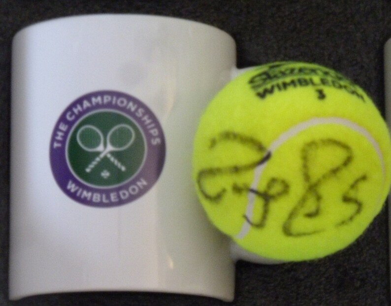ROGER FEDERER Autographed 4 Ball Grand Slam Tennis Ball Set in Deluxe ...