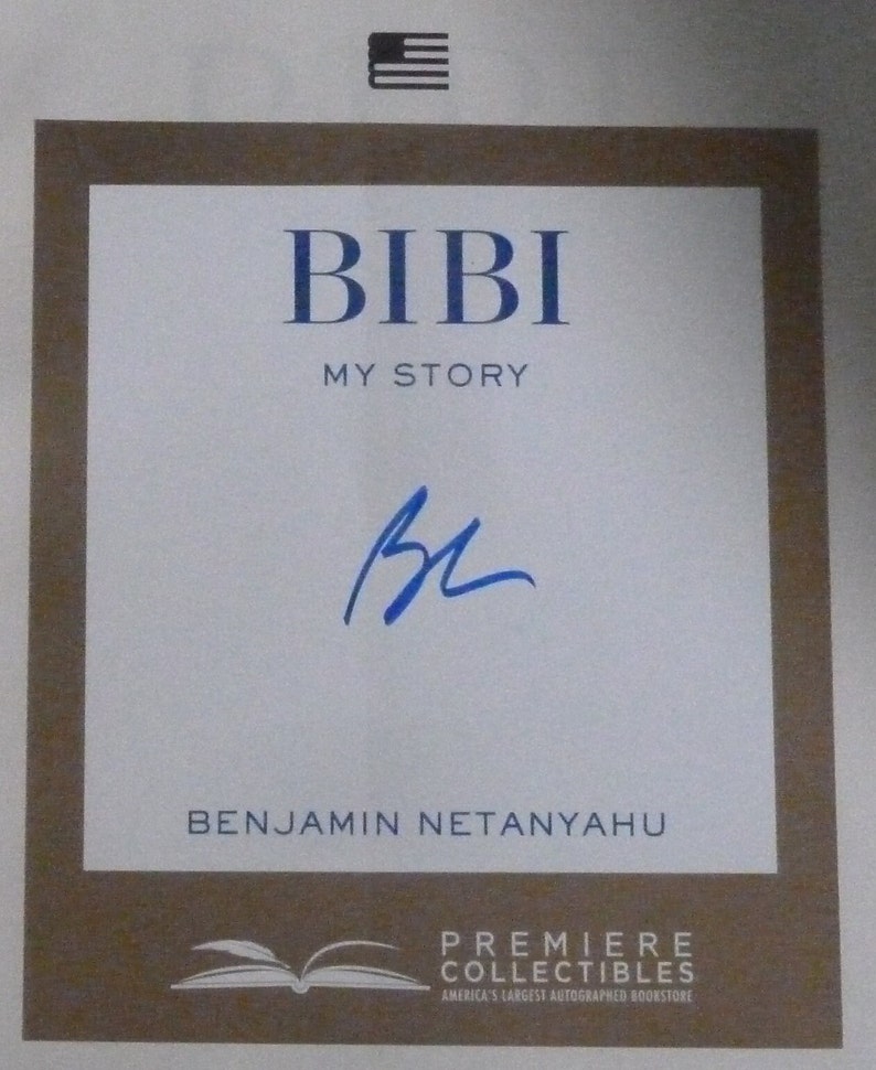 BENJAMIN NETANYAHU Autographed Book bibi My Story - Etsy BENJAMIN NETANYAHU Autographed Book bibi My Story - Etsy