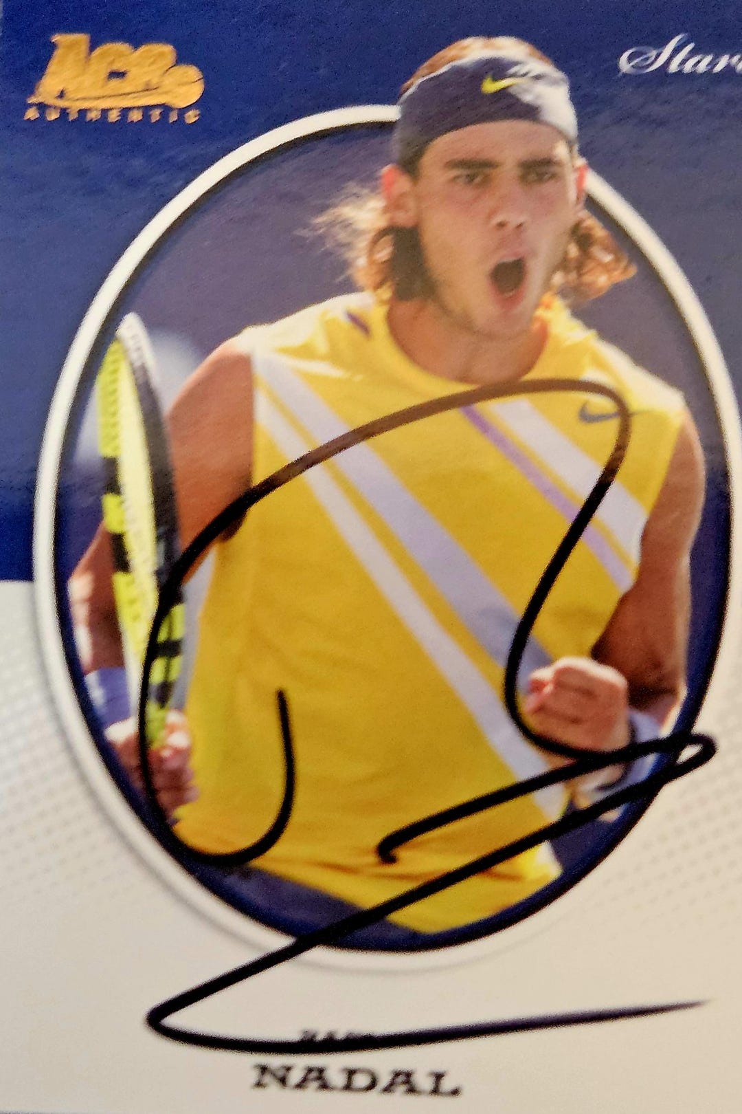 RAFAEL NADAL Autographed Ace Authentic Trading Card With COA - Etsy