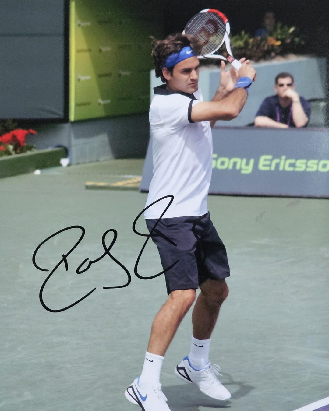 ROGER FEDERER Autographed 8X10 Color Photo From Miami Open - Etsy