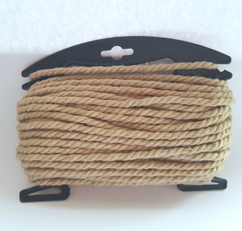 Jute Rope 8 mm Twisted Natural Jute Rope for Crafts | Etsy