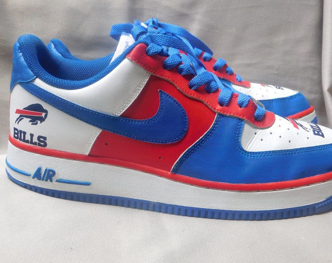 Upcycled Hand-painted Sneakers for Men, Af1's Football Themed, Gender ...