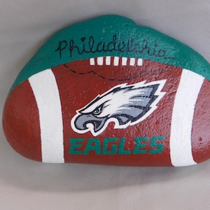 Hand Painted Rocks for the Garden, Football Team Garden Rocks, Man Cave ...