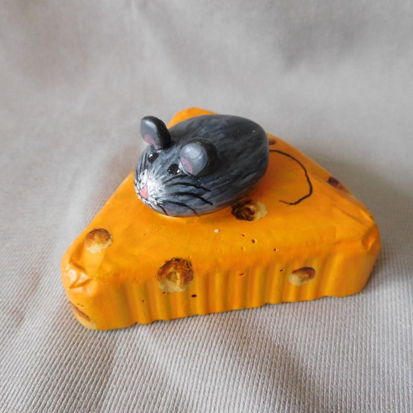 Mouse Rock Painted - Etsy