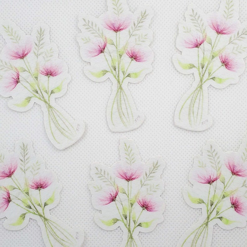3" Flowers Sticker - Waterproof Sticker - Premium Quality Vinyl ...