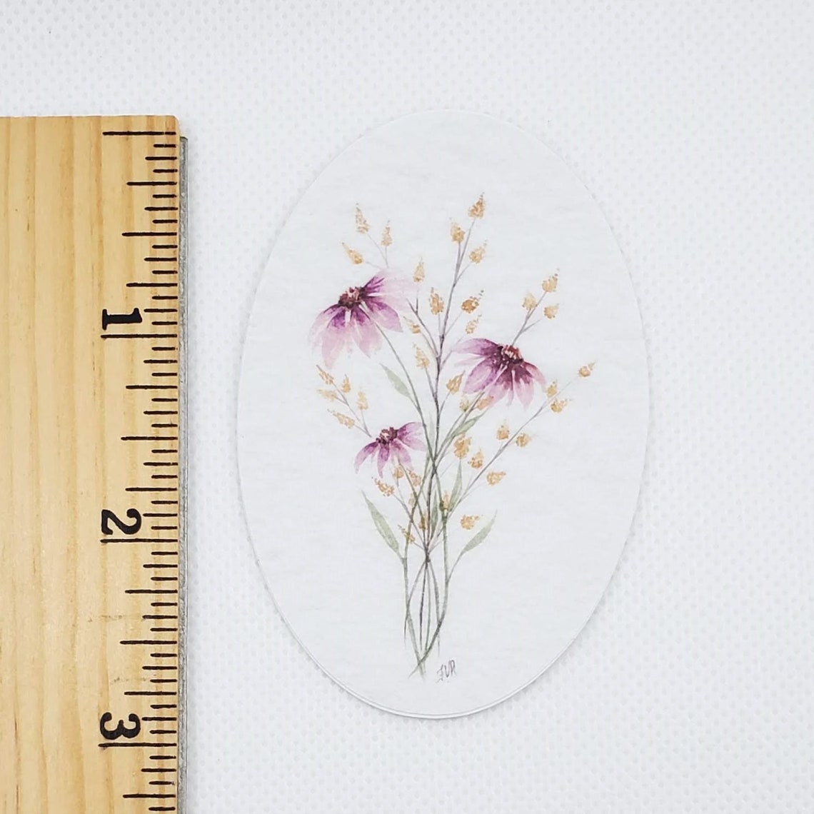 Waterproof Vinyl Sticker 3 Inches Flower Waterproof Sticker - Etsy