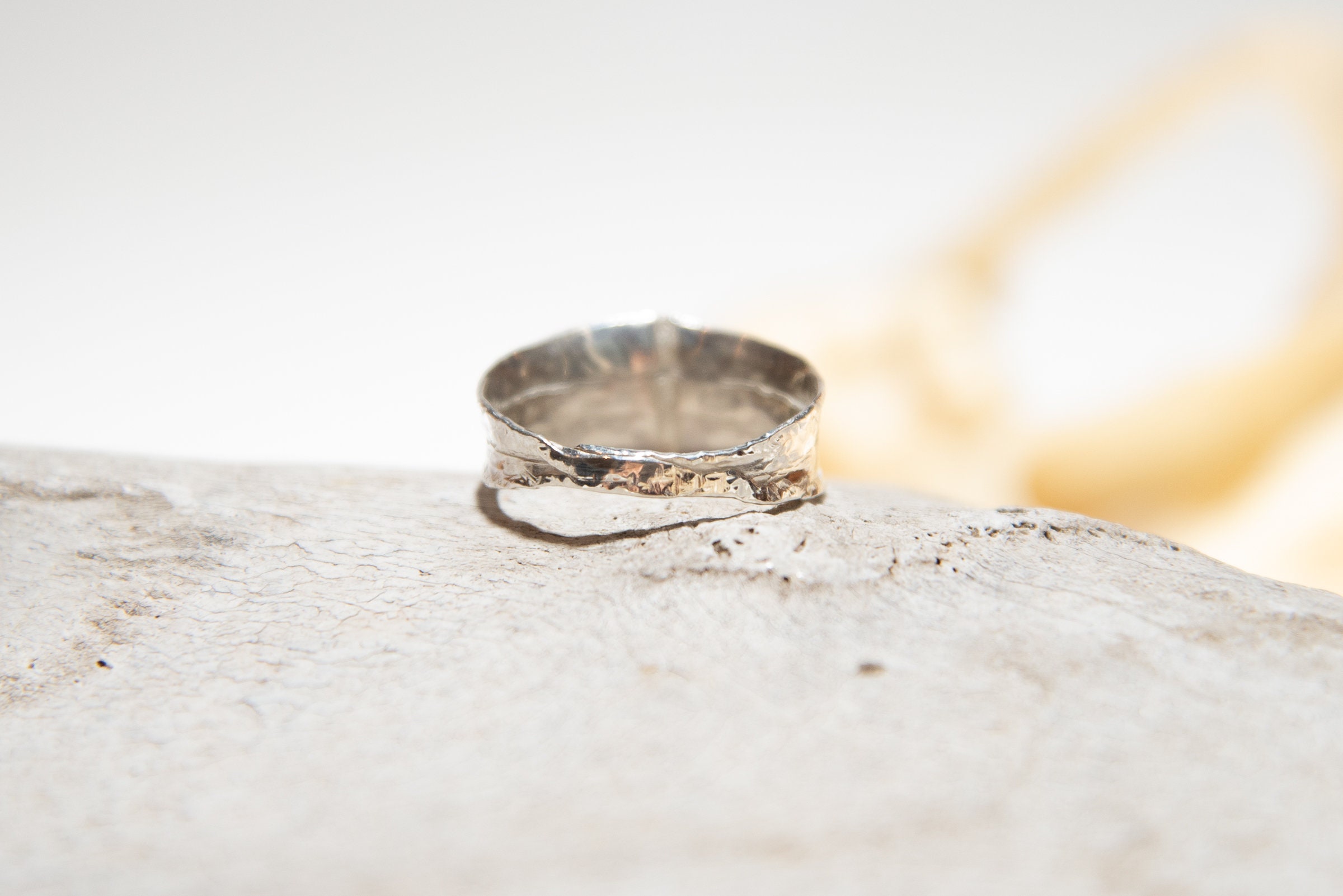 Gothic Mirrored Mitre - Foldformed and Forged .925 Sterling Silver Ring ...