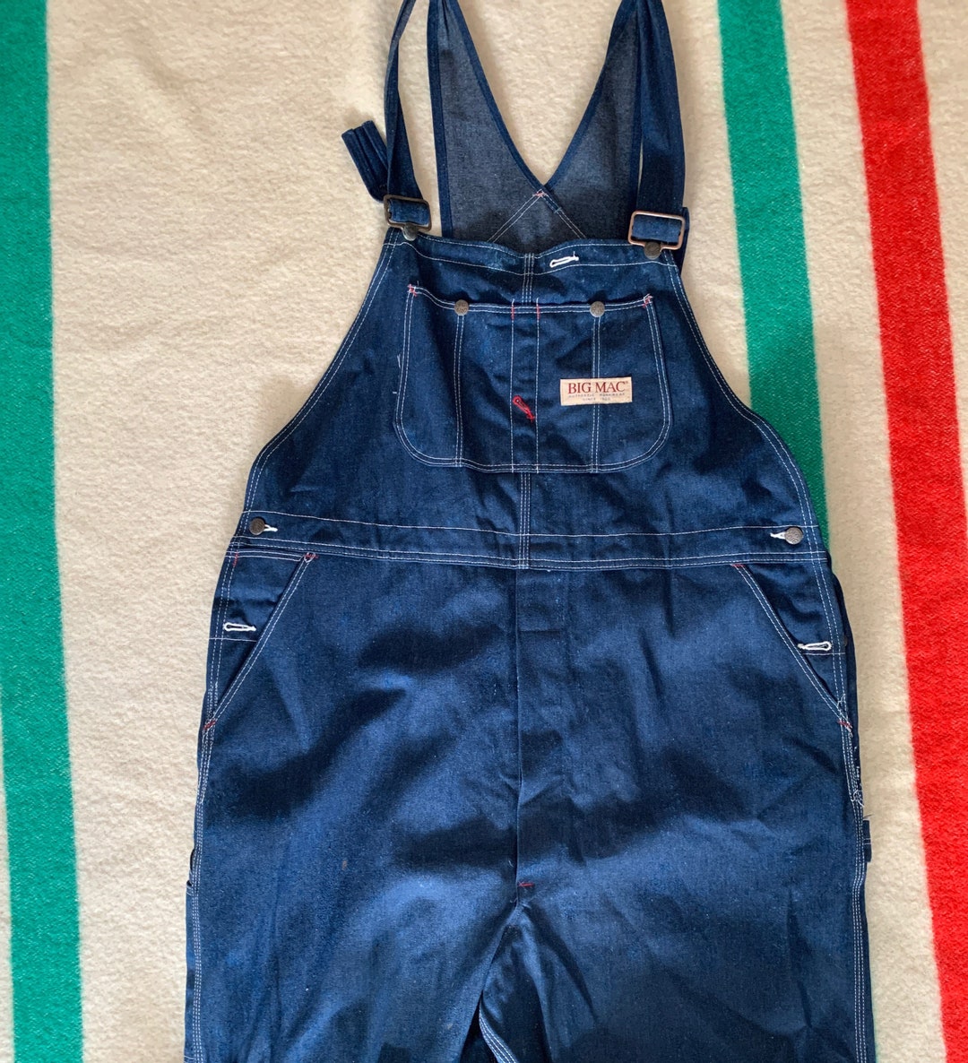Vintage Big Mac Overalls Square Bak Dead Stock Made in USA Vintage Big Mac Overalls Square Bak Dead Stock Made in USA