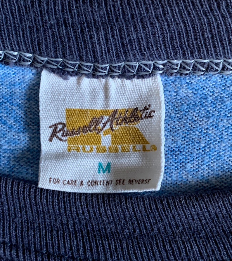 Vintage Russell Gold Label Ringer Military T Shirt Made in USA - Etsy