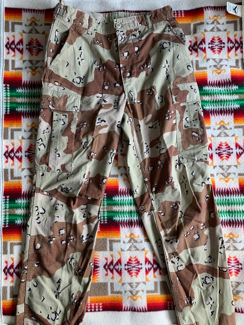 Vintage Chocolate Chip Desert Camo Pants Made in USA Military Surplus ...