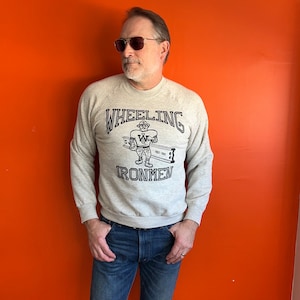 Rare 80s Wheeling Ironman Sweatshirt Made in USA Football XL - Etsy