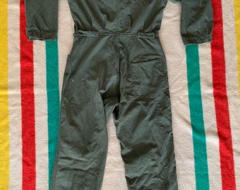 Vintage Type 1 Military Coveralls Cotton Sateen OG 107 Made Vintage Type 1 Military Coveralls Cotton Sateen OG 107 Made