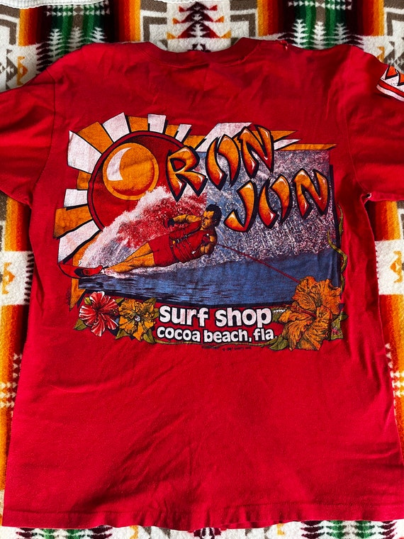 Vintage 80s thrashed Ron Jon Surf shop long sleeve t … - Gem