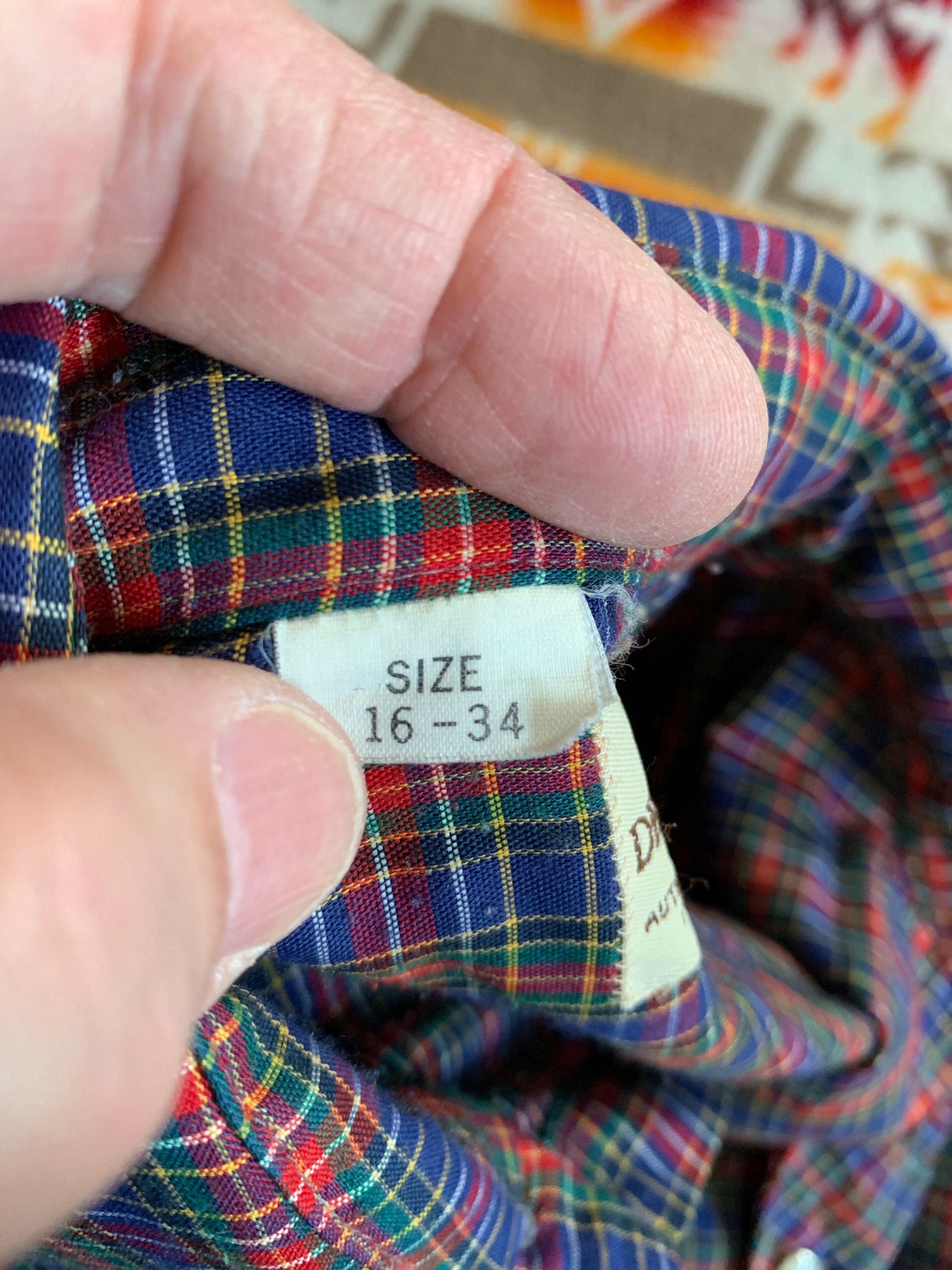 Vintage Dee Cee Western Shirt Made in USA Sawtooth Pockets Pearl Snap ...