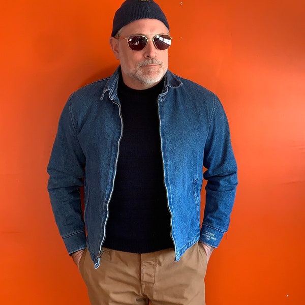 Denim Bomber Jacket - Etsy