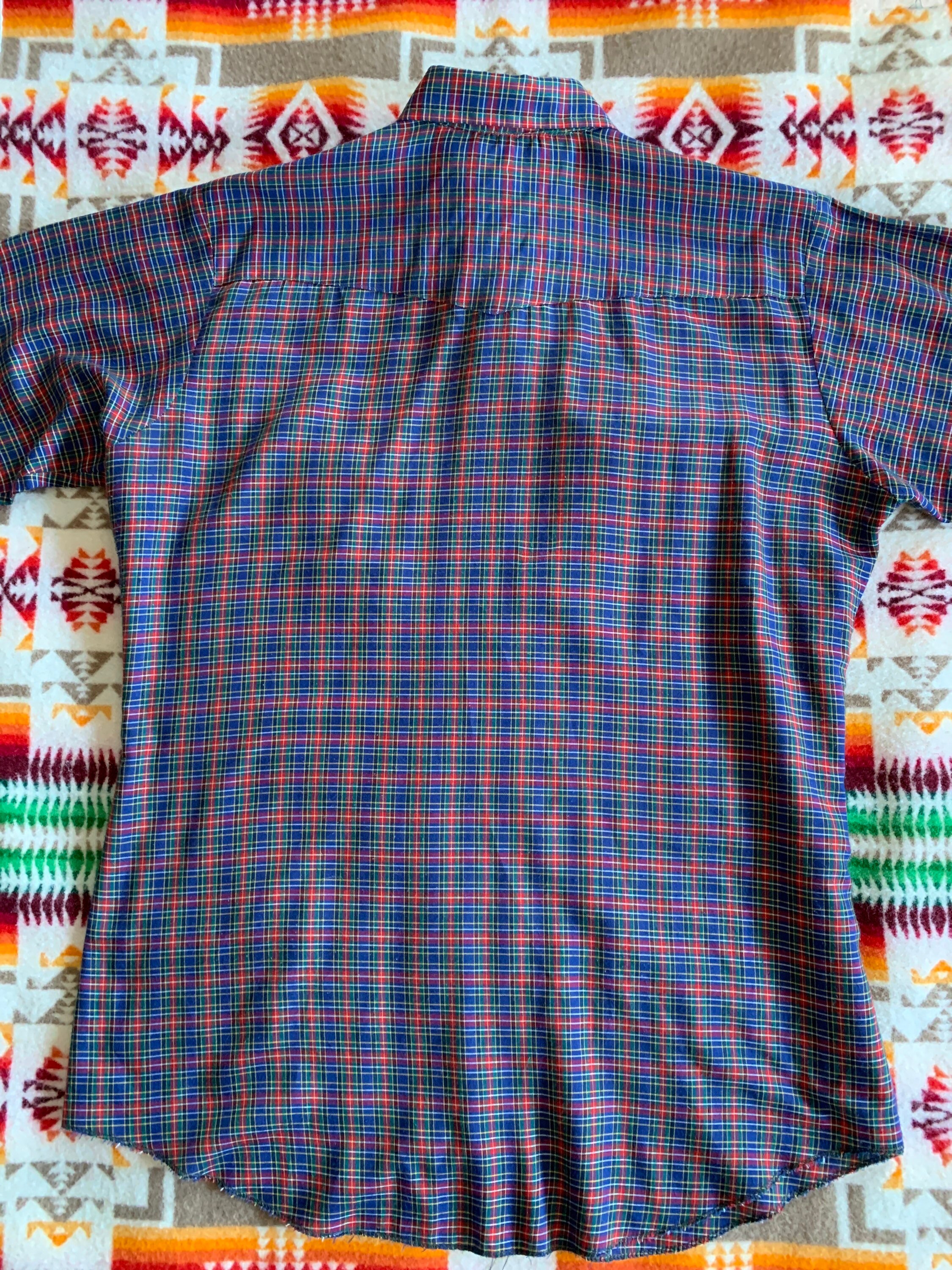 Vintage Dee Cee Western Shirt Made in USA Sawtooth Pockets Pearl Snap ...