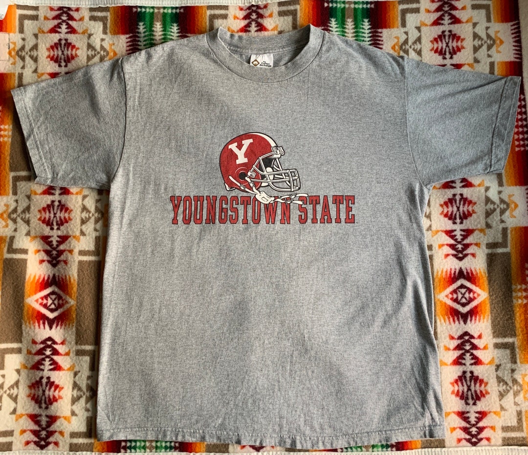 Vintage Youngstown State Football T Shirt Made in USA Cotton Exchange ...