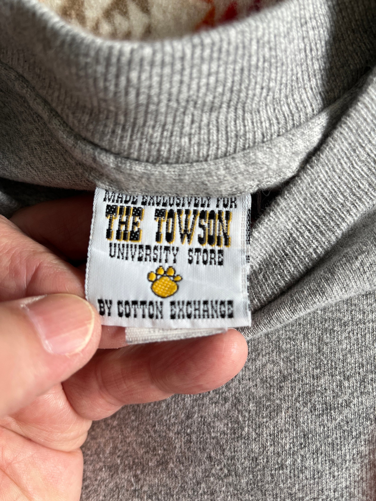 Vintage Towson University Long Sleeve T Shirt Made in USA Cotton ...