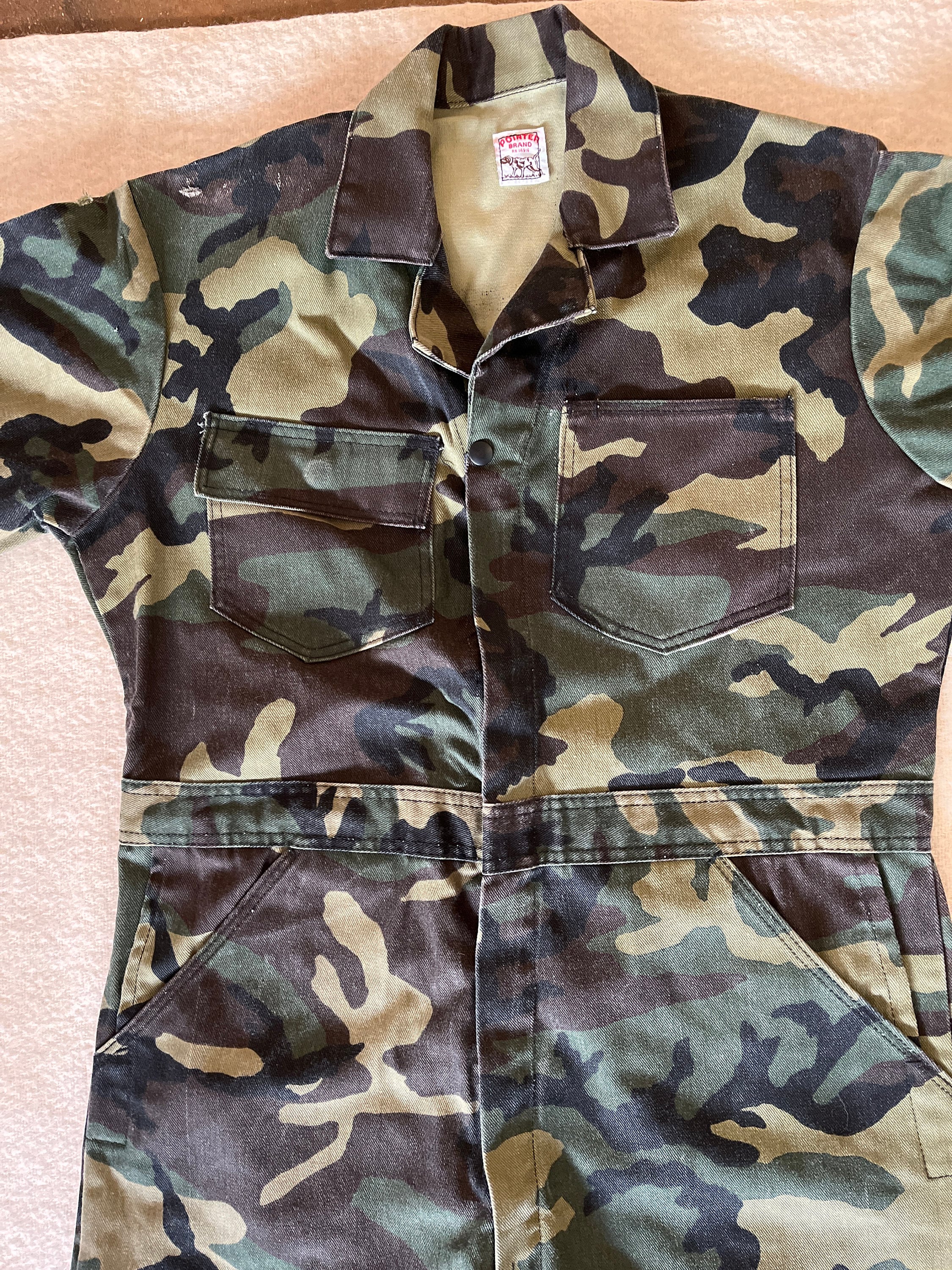 Vintage Pointer Brand Woodland Camo Coveralls Made in USA - Etsy
