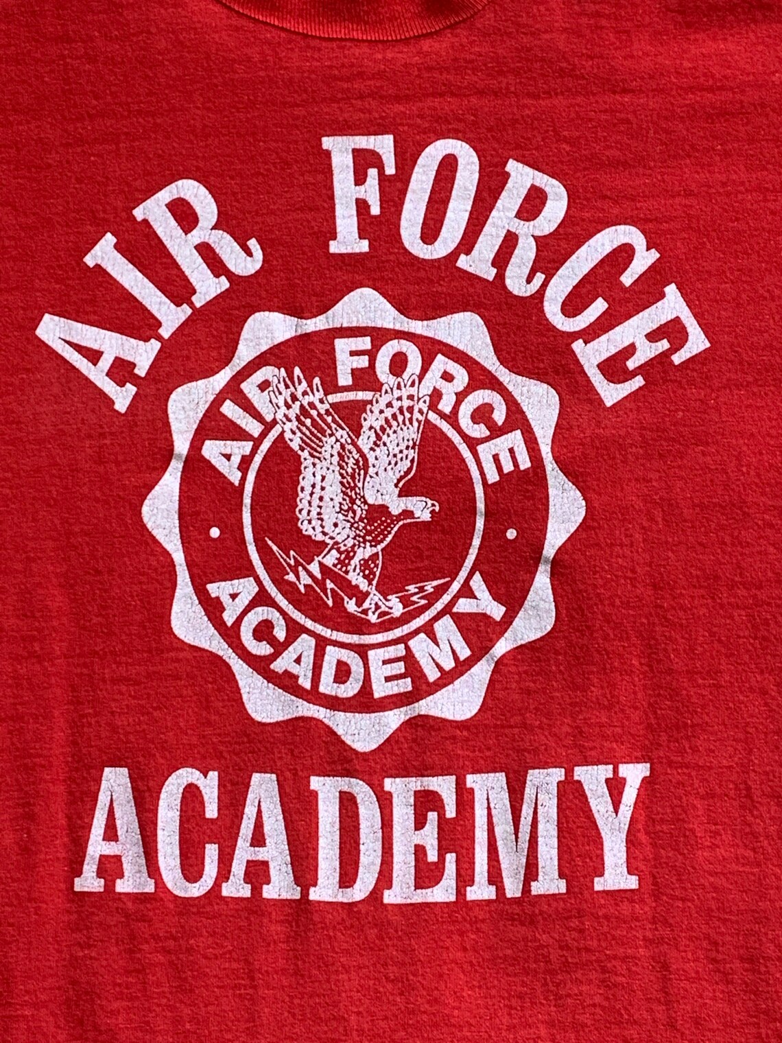 Vintage Air Force Academy Single Stitch Tube Knit T Shirt Made in USA ...