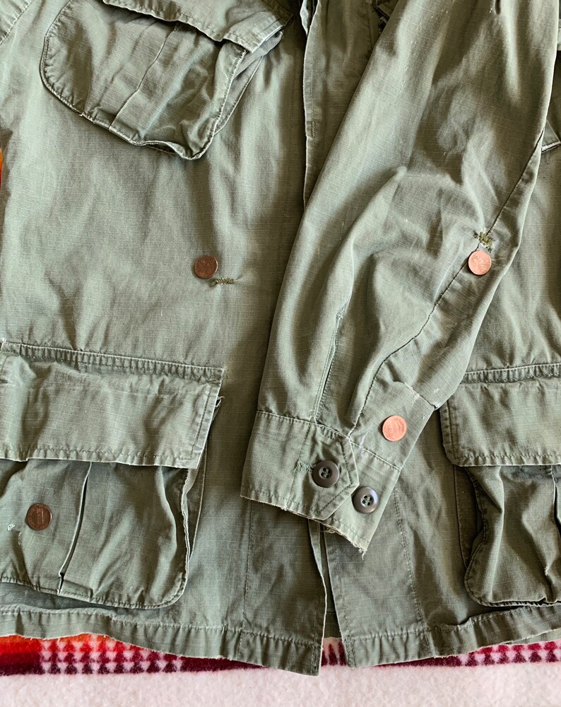Vietnam Era Slant Pocket Jungle Jacket Fatigue OG 107 Cotton - Etsy