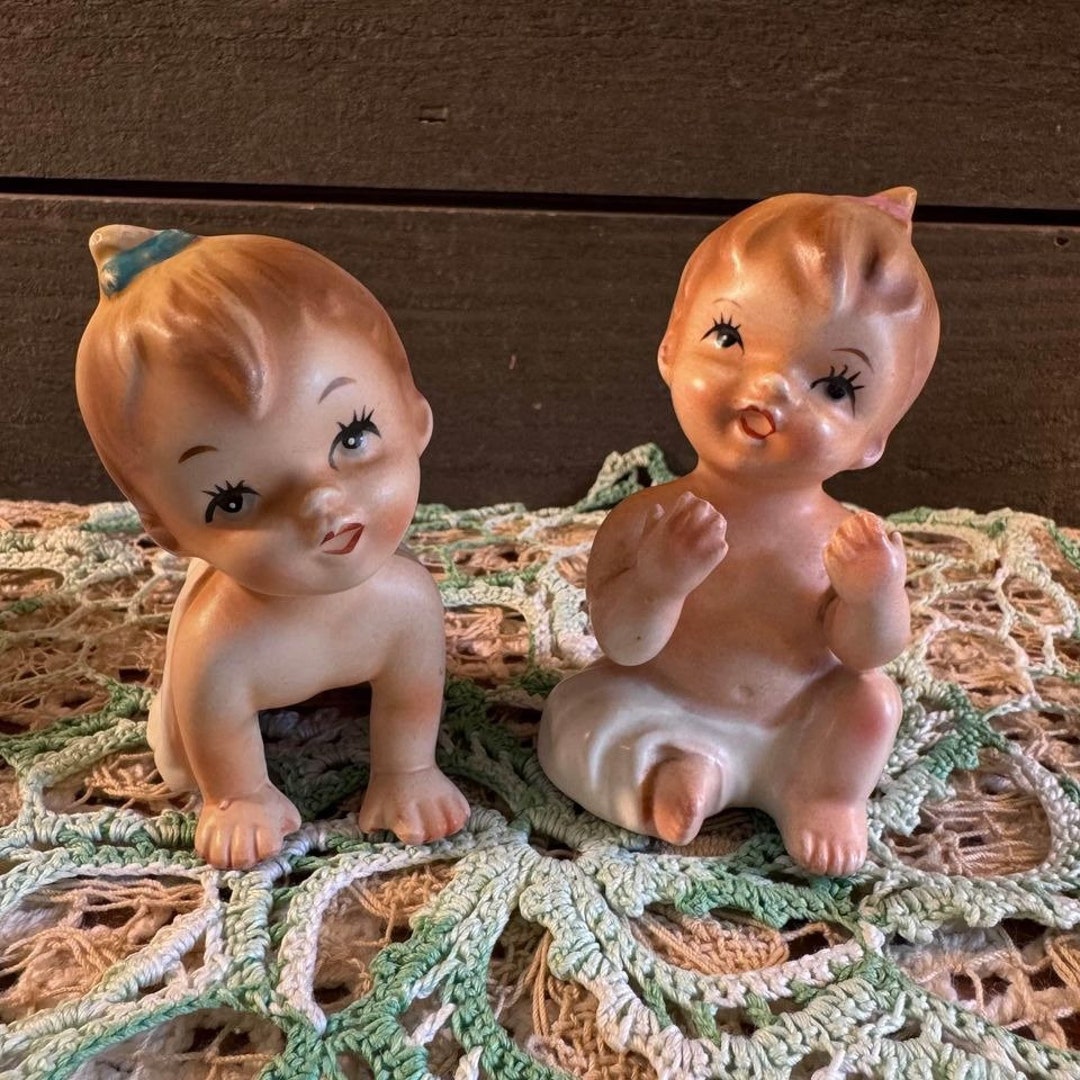 Vintage Kitsch Napco Babies Figurines Set of 2 - Etsy