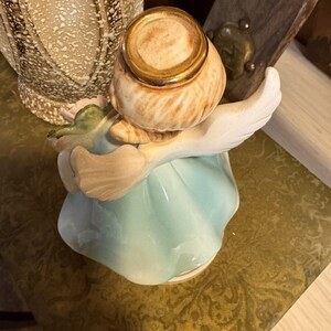 Vintage Lefton August Angel Birthday Figurine Music Box - Etsy