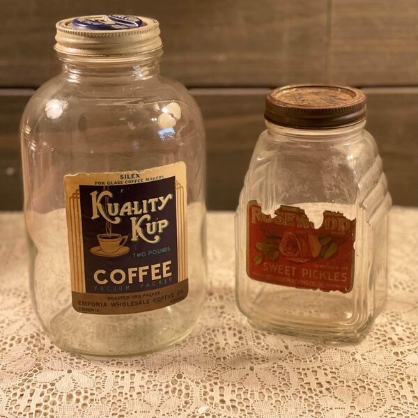 Vintage Coffee Jar - Etsy