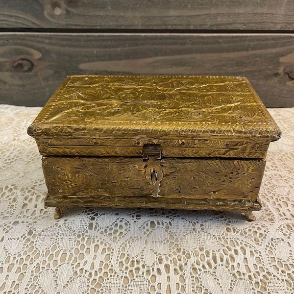 Gold Jewelry Box - Etsy