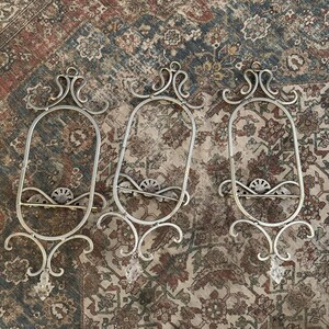 Gold Metal Plate Rack Wall Hanging Decorative Scroll Set of 3 - Etsy